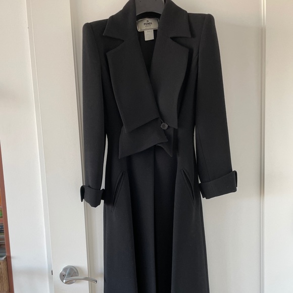 Fendi | Jackets & Coats | Fendi Boutique Vintage Long Coat | Poshmark